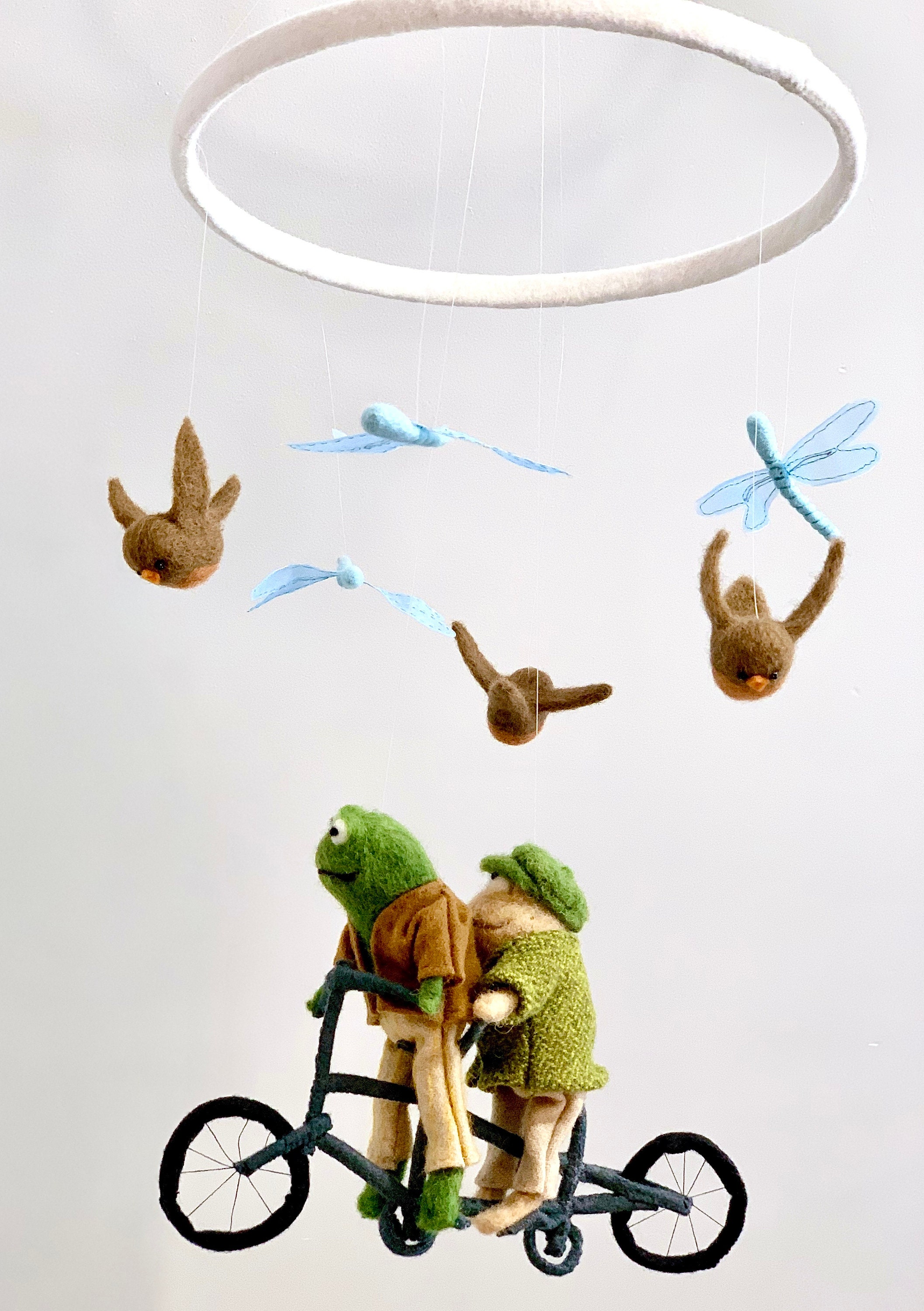 Frog and Toad Mobile, Frog and Toad Decor, Robins and Dragonflies ...