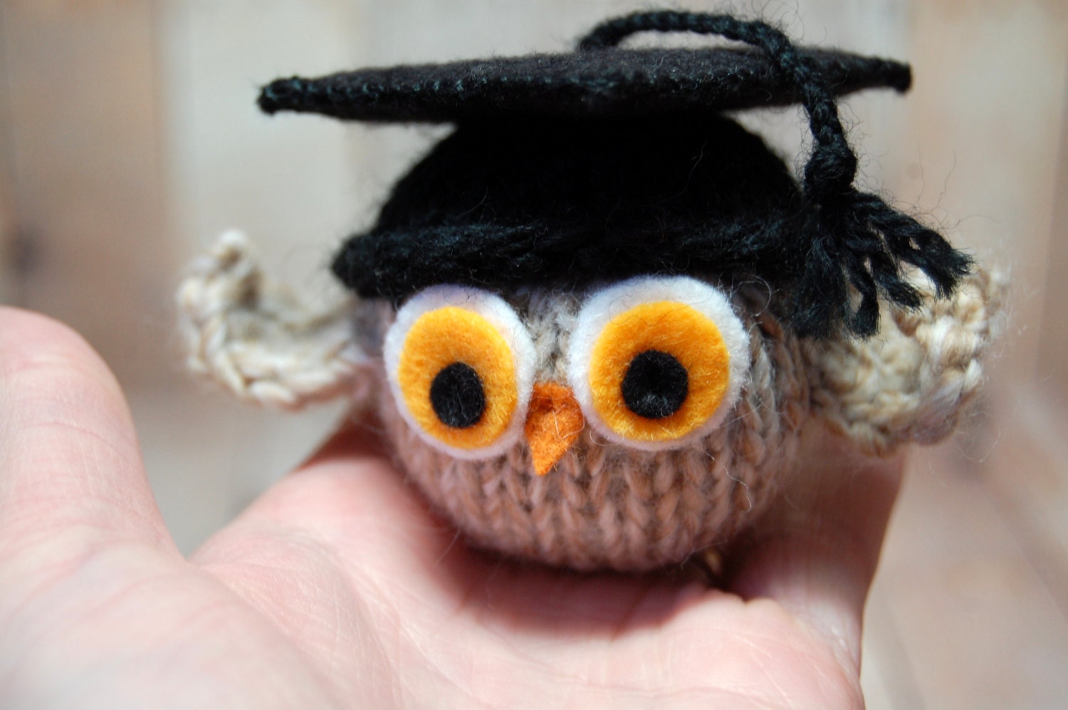 Graduation Owl Knit Owl with Graduation Cap Graduation | Etsy