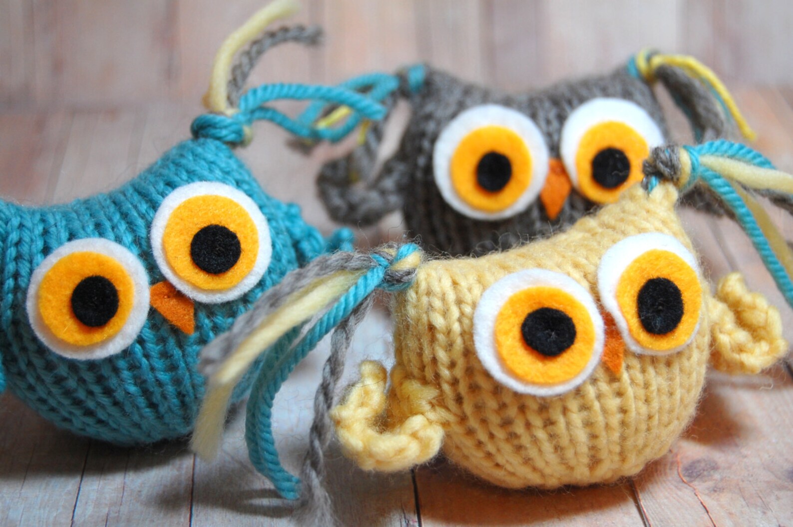 Mouse Robin Tufty Owl Knitting Pattern and Picture Tutorial - Etsy