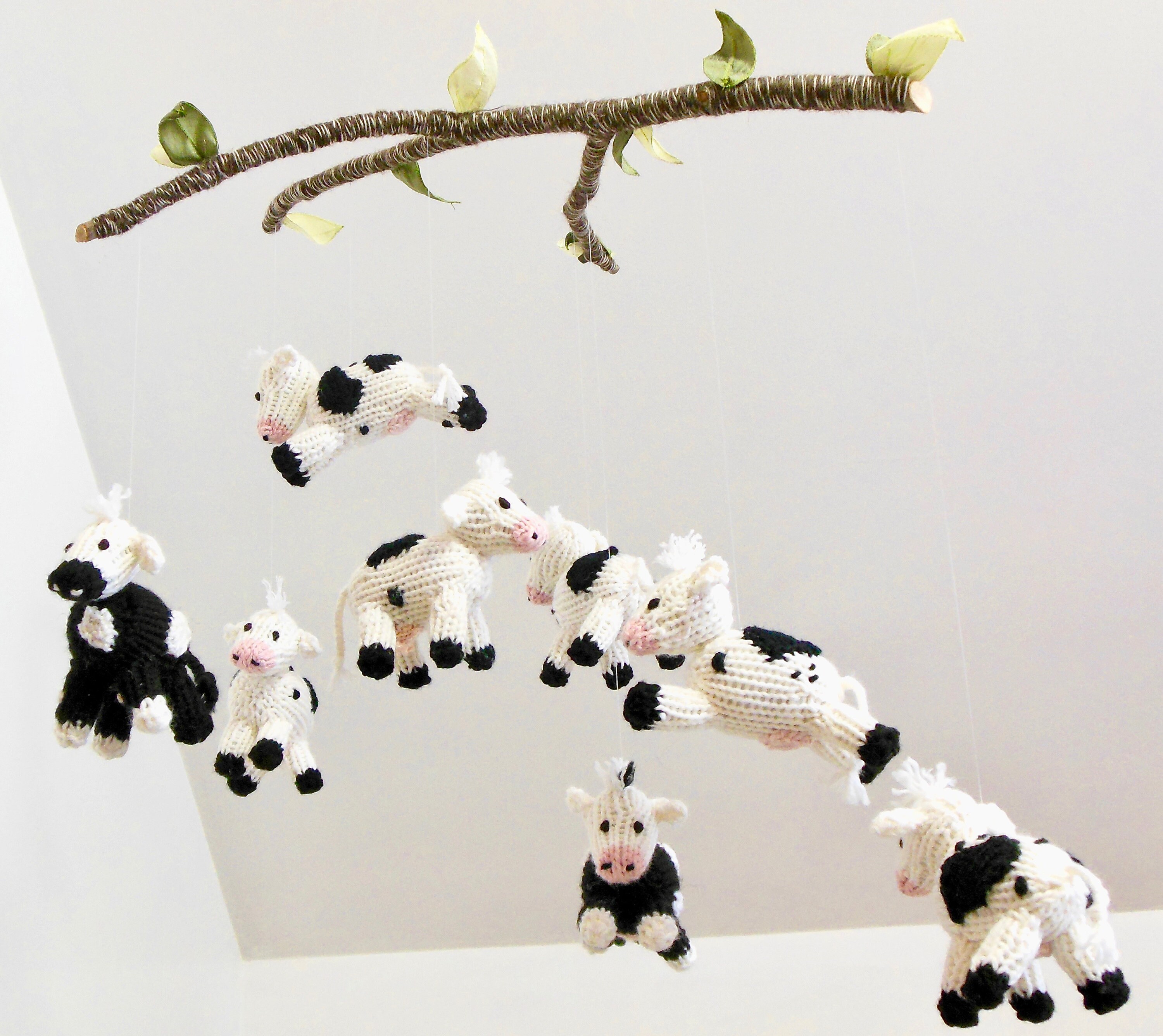 Cow Baby Mobile