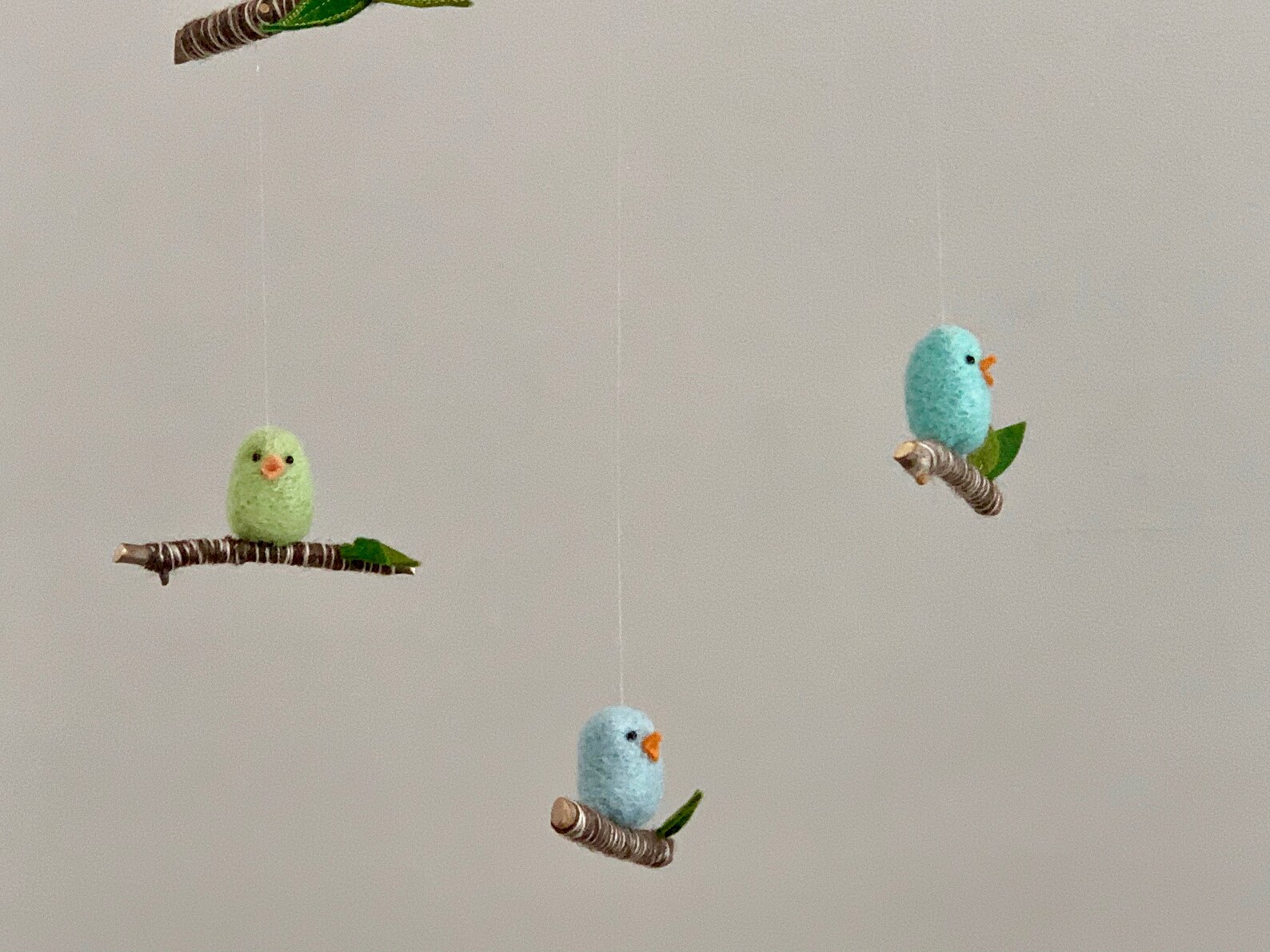 Bird Baby Mobile Needle Felted Bird Bird Nursery Mobile - Etsy