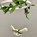White Dove Mobile, Needle Felted Dove Christmas Holiday Decor, White ...