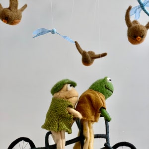 Frog and Toad Mobile, Frog and Toad Decor, Robins and Dragonflies ...