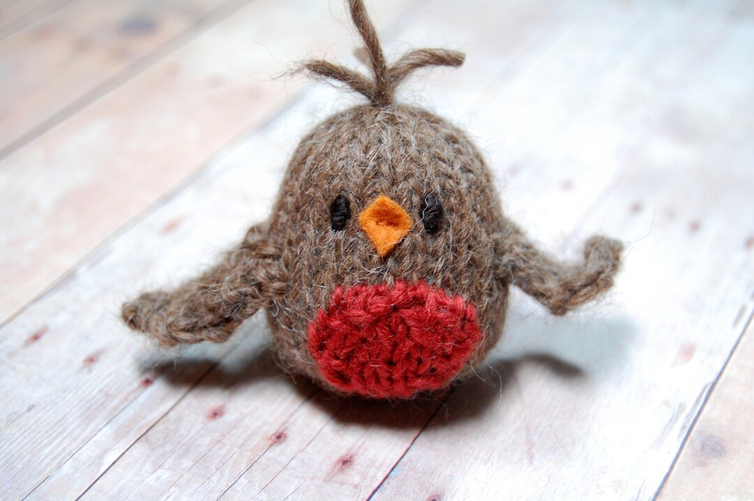 Robin Bird Knitting PDF Pattern, DIY Robin Ornament Knitting Pattern - Etsy