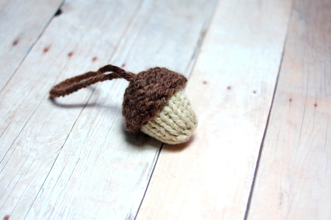 Acorn Knitting Pattern Instant Download PDF Woodland Acorn | Etsy