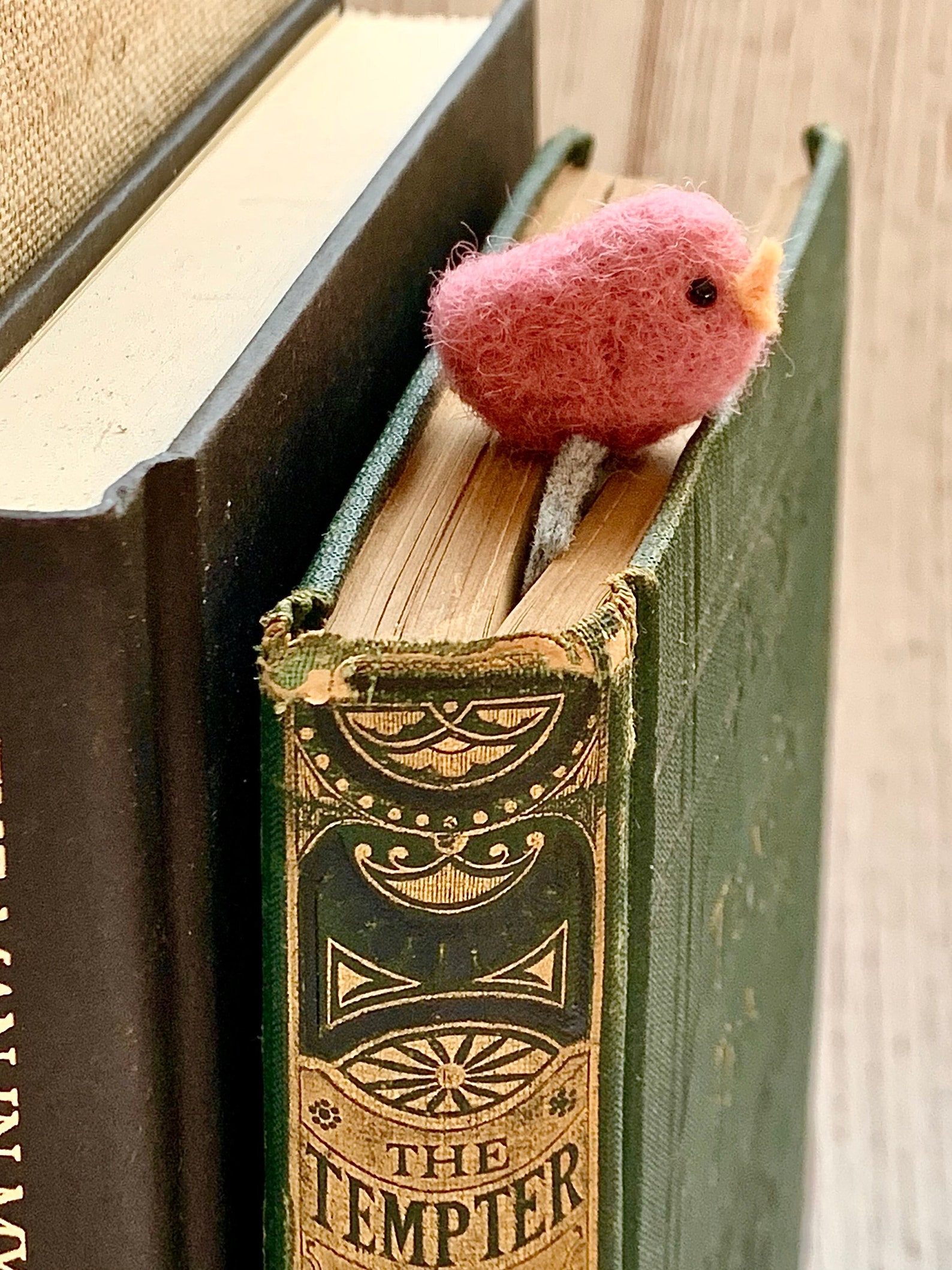 Bird Bookmark, Needle Felted Bird on Felt Tree, Gift for Book Lover - Etsy