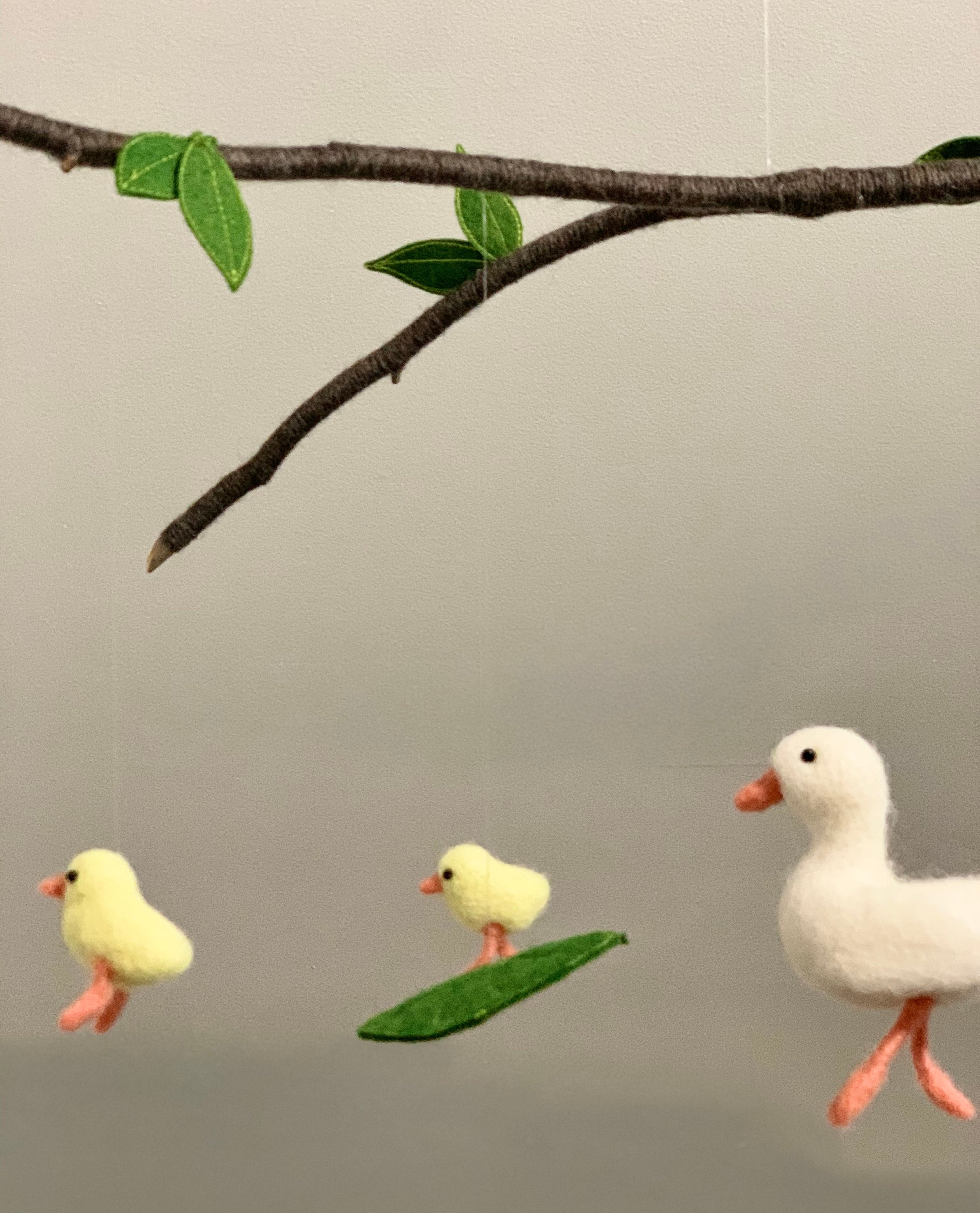 Duck Mobile, Needle Felted Duck and Ducklings, Gender Neutral Bird ...