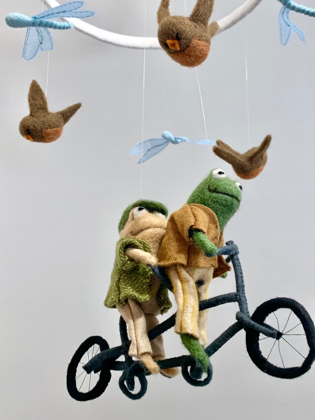 Frog and Toad Mobile, Frog and Toad Decor, Robins and Dragonflies ...
