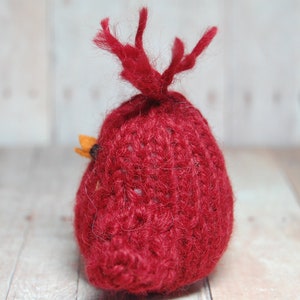 Knit Red Cardinal Bird Ornament Bird Christmas Ornament | Etsy