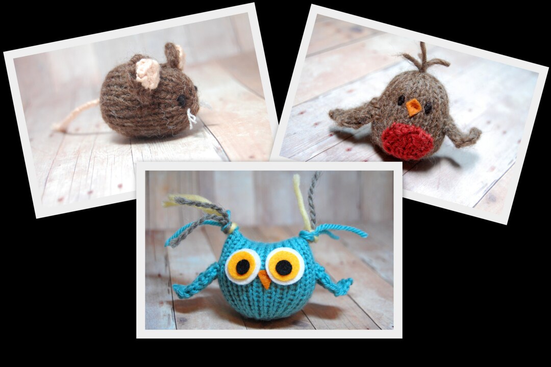 Mouse, Robin, Tufty Owl Knitting Pattern and Picture Tutorial ...