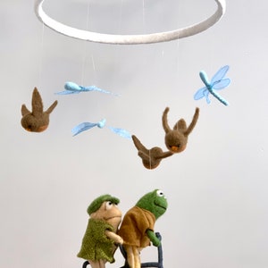 Frog and Toad Mobile, Frog and Toad Decor, Robins and Dragonflies ...
