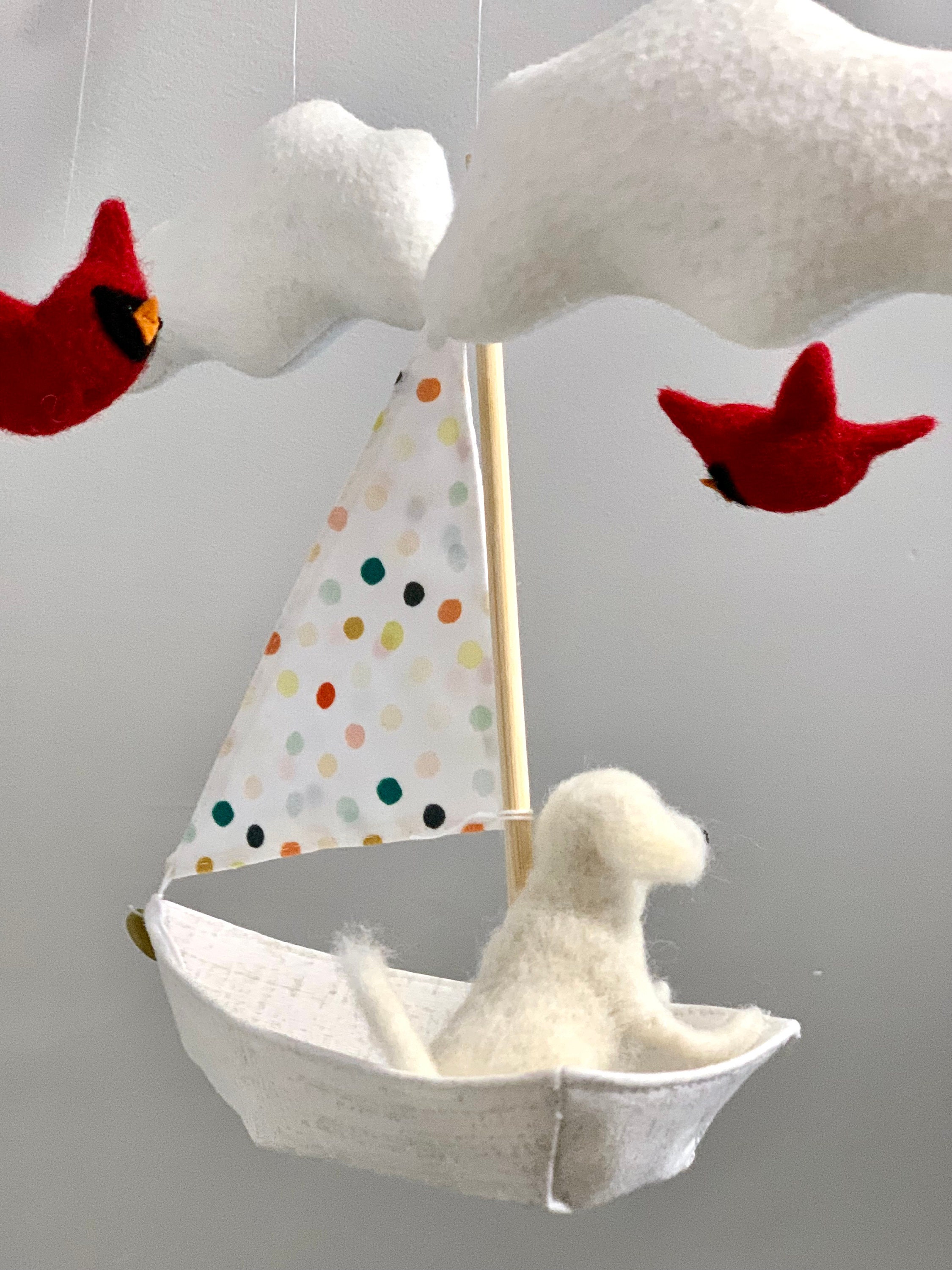 Sailboat Mobile, Labrador Retriever Mobile, Sailboat Nursery Art ...