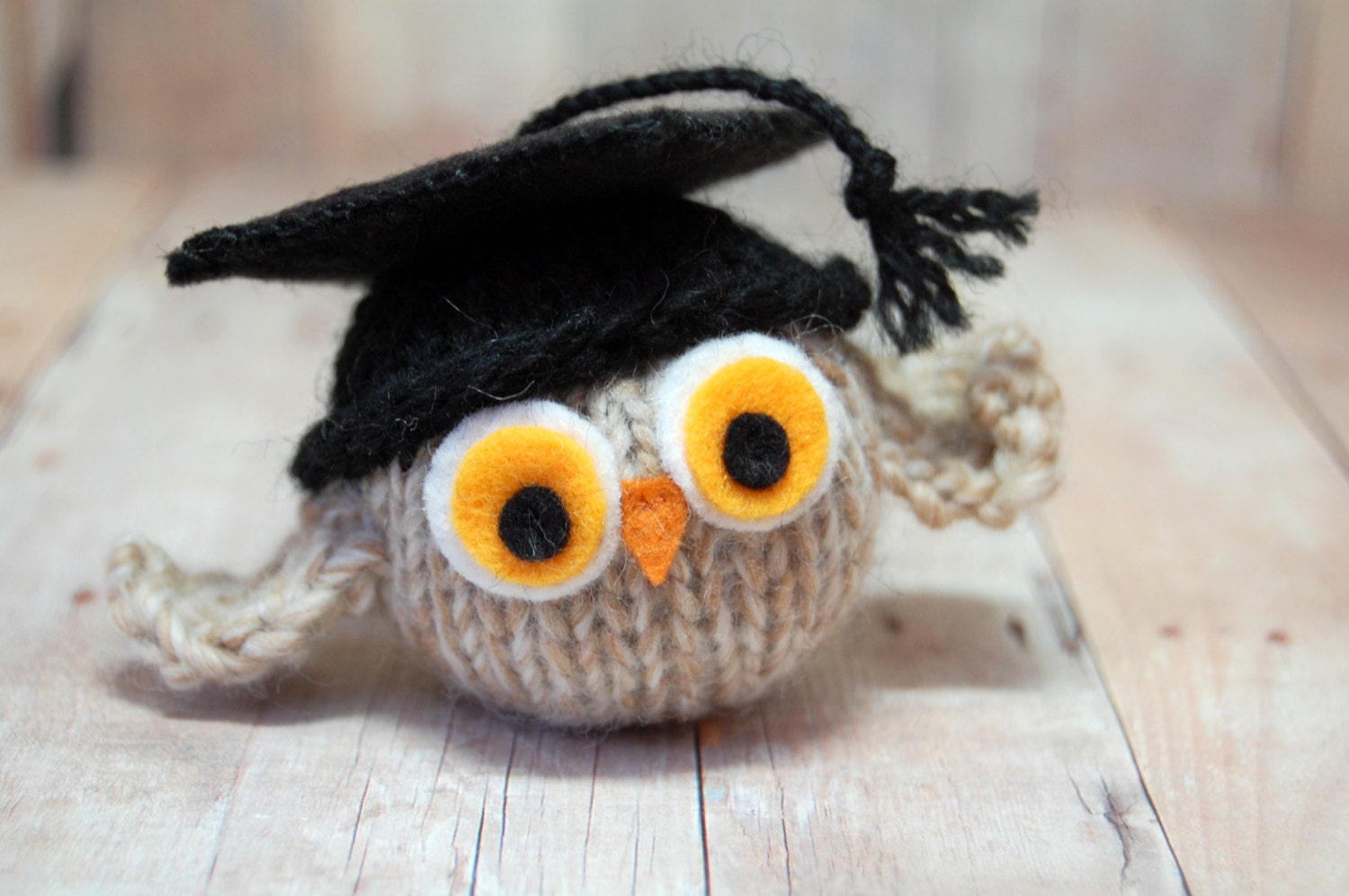 Graduation Owl Knit Owl with Graduation Cap Graduation | Etsy