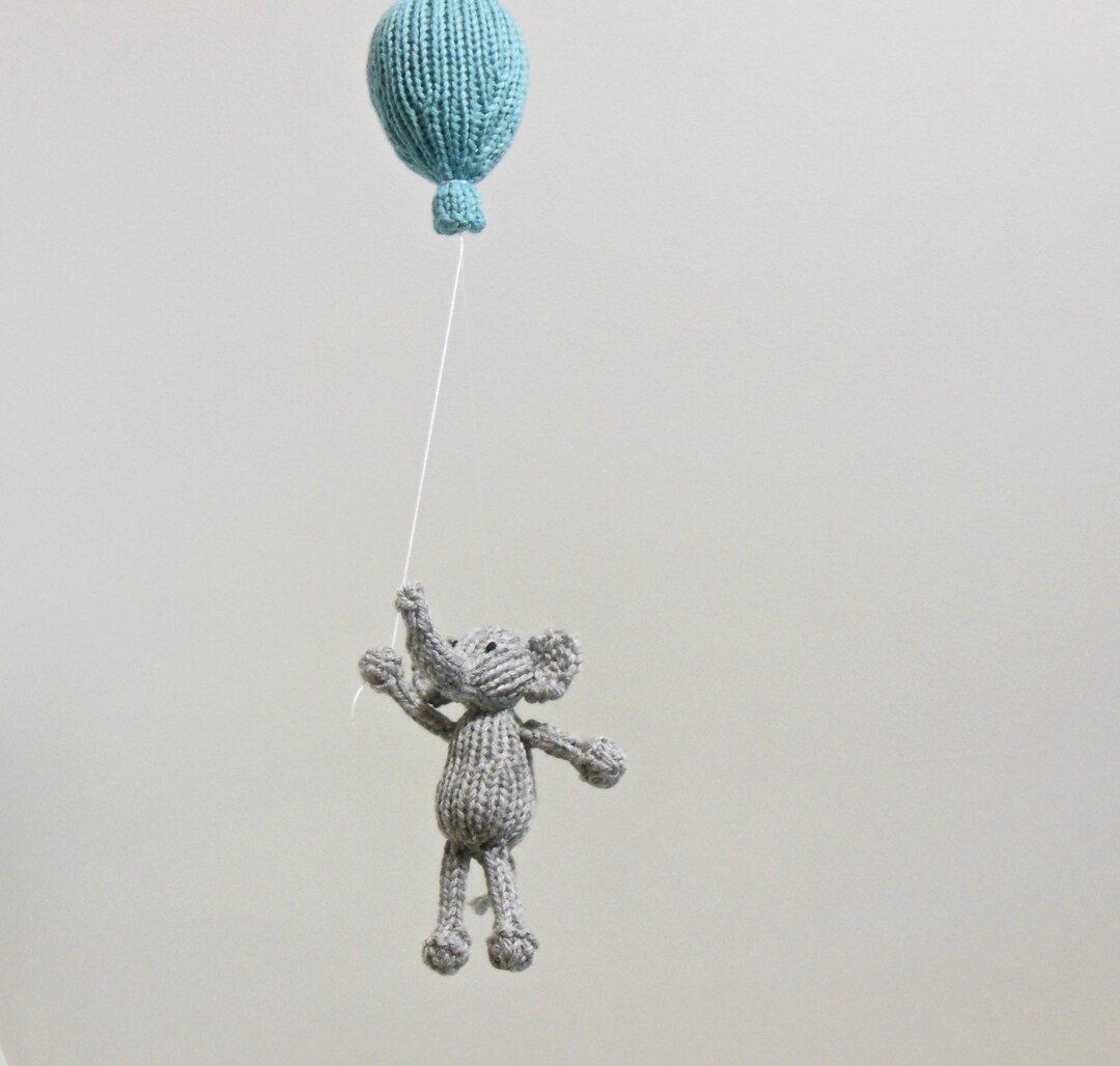 Elephant Baby Mobile Balloon Mobile Elephant Nursery Mobile - Etsy