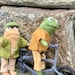 Frog and Toad Mobile, Frog and Toad Decor, Needle Felted Sculpture ...