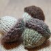Acorn Knitting Pattern, Instant Download PDF, Craft DIY - Etsy