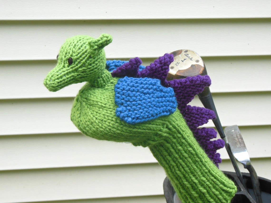 Wooly Mammoth Golf Club Cover, Knit Golf Driver Head - Etsy