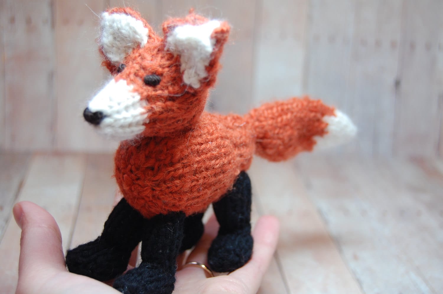 Knitting Pattern Fox Toy Digital Download PDF Waldorf Knit Fox | Etsy