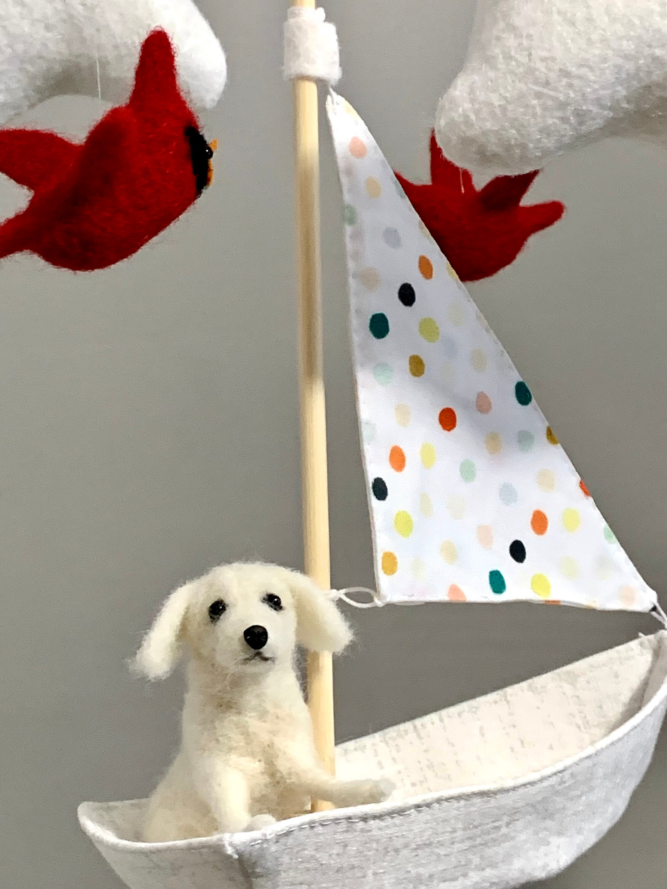 Sailboat Mobile, Labrador Retriever Mobile, Sailboat Nursery Art ...