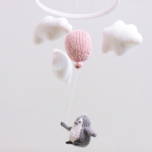 Penguin Baby Mobile, Cloud Balloon Mobile, Penguin Nursery Mobile ...