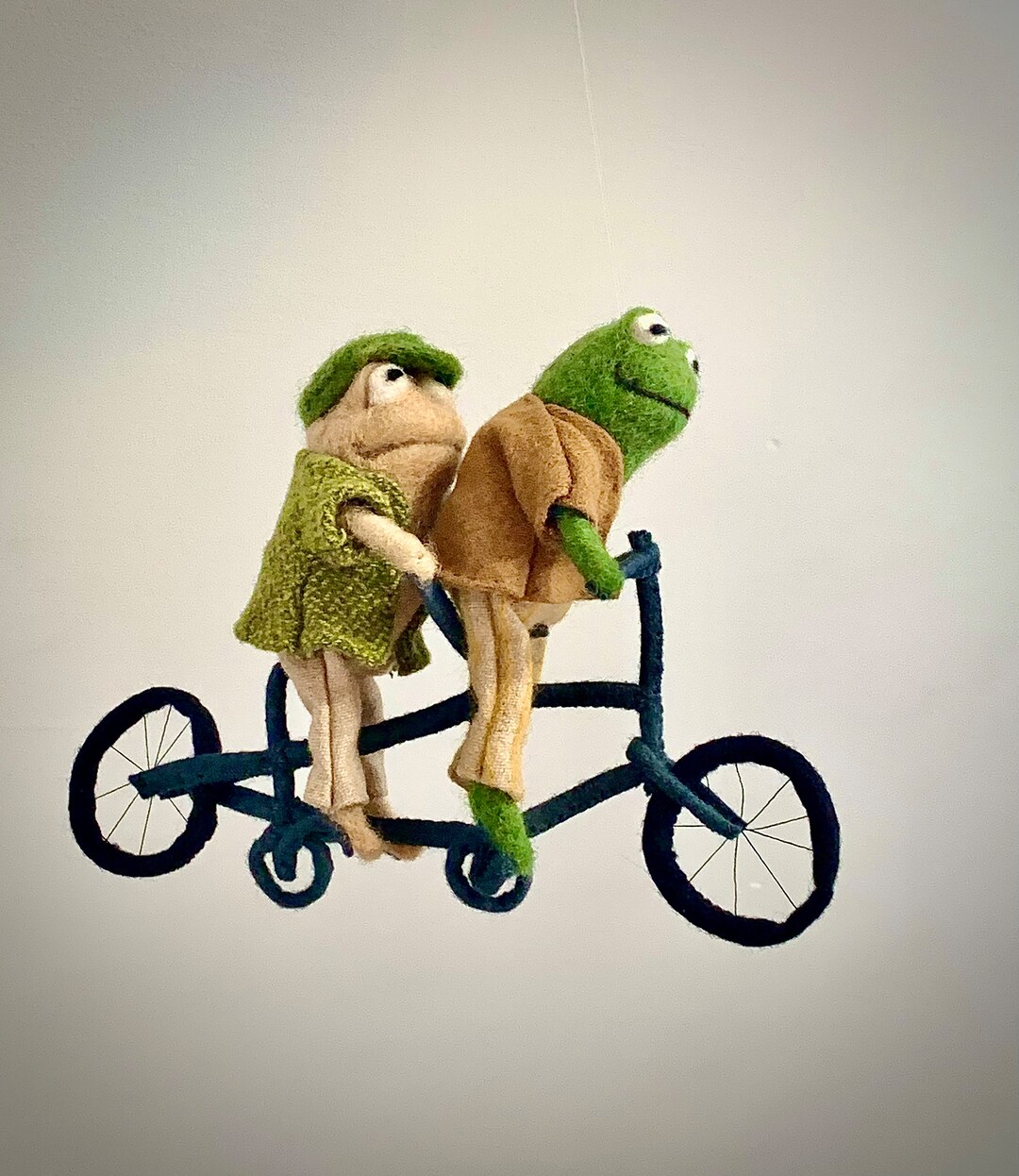 Frog and Toad Mobile, Frog and Toad Decor, Needle Felted Sculpture ...