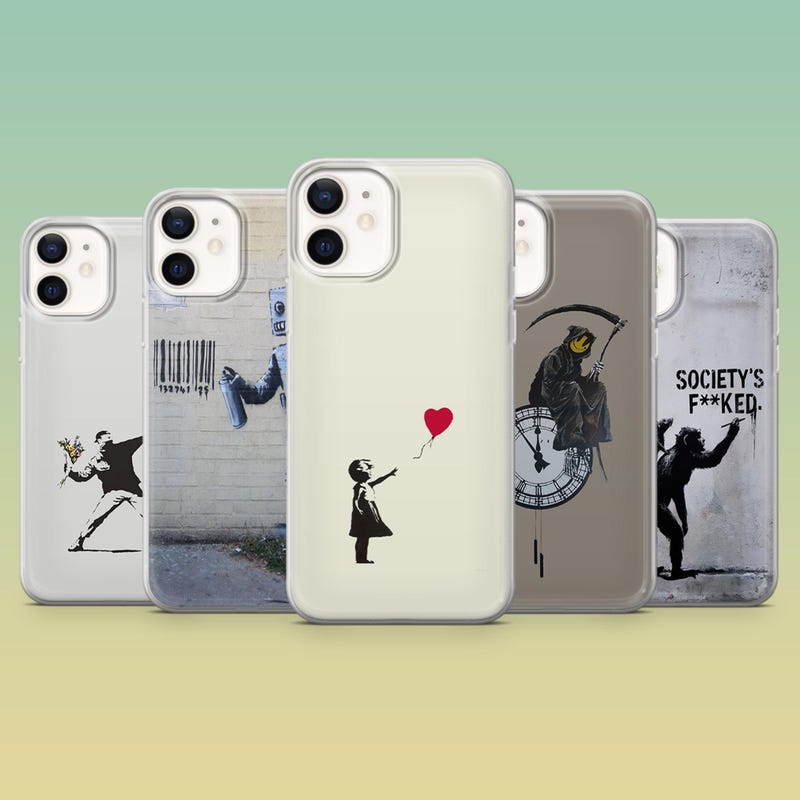 Banksy iPhone Case - Etsy