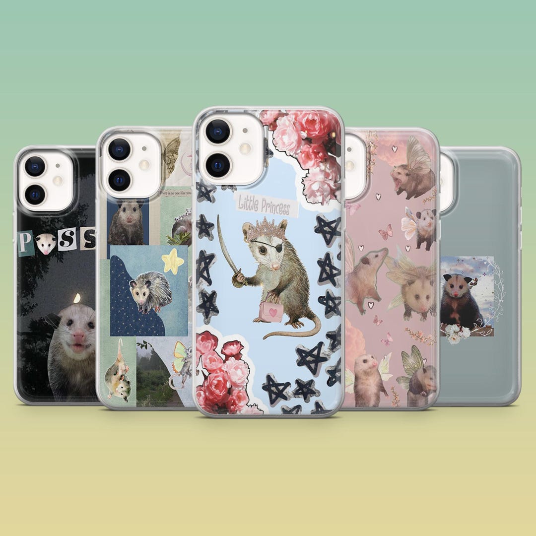 Opossum Phone Case Cute Possum Rat Animal Cover for iPhone 17pro,16,15 ...
