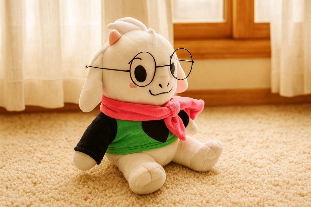 Ralsei Plush Inspired by Deltarune – 25cm Soft Kawaii Anime Doll – Cute ...