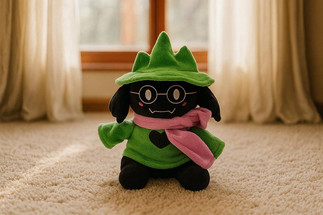 Ralsei Plush Inspired by Deltarune – 25cm Soft Anime Doll – Cute Cotton ...