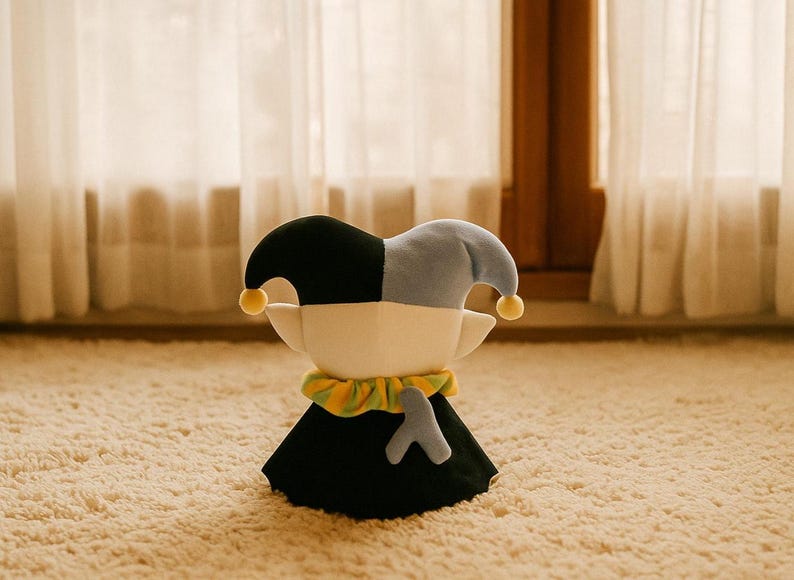 Jevil Plush Inspired by Deltarune – 25cm Soft Anime Doll – Cute Cotton ...