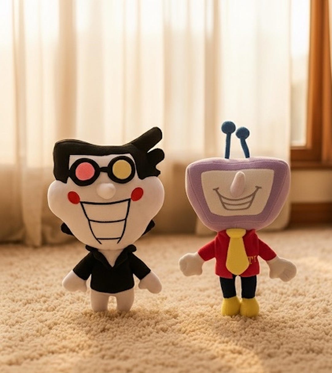 Spamton & Tenna Plush 30cm – Deltarune Inspired Soft Dolls - Cute ...