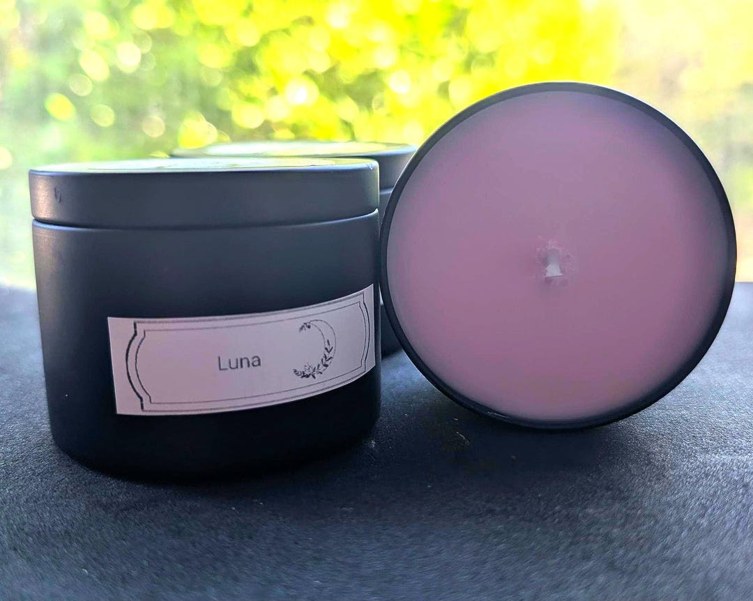 Luna Spellbound Candle: Midnight Garden Scent - Etsy