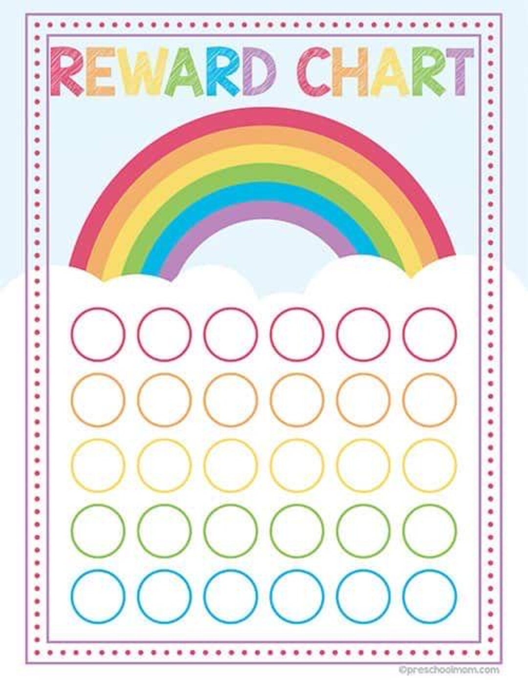 Printable Rewards Chart: Kids Chore Tracker. - Etsy