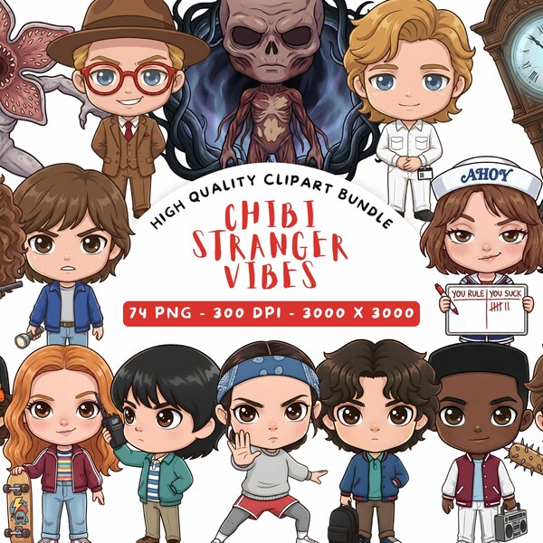 Strangers Things Chibi - Etsy