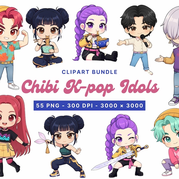 Chibi Stickers - Etsy