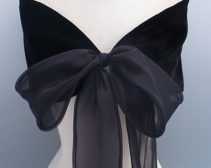 Black Velvet Stole, Special Occation, Formal Wedding - Etsy