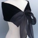 Black Velvet Stole, Special Occation, Formal Wedding - Etsy