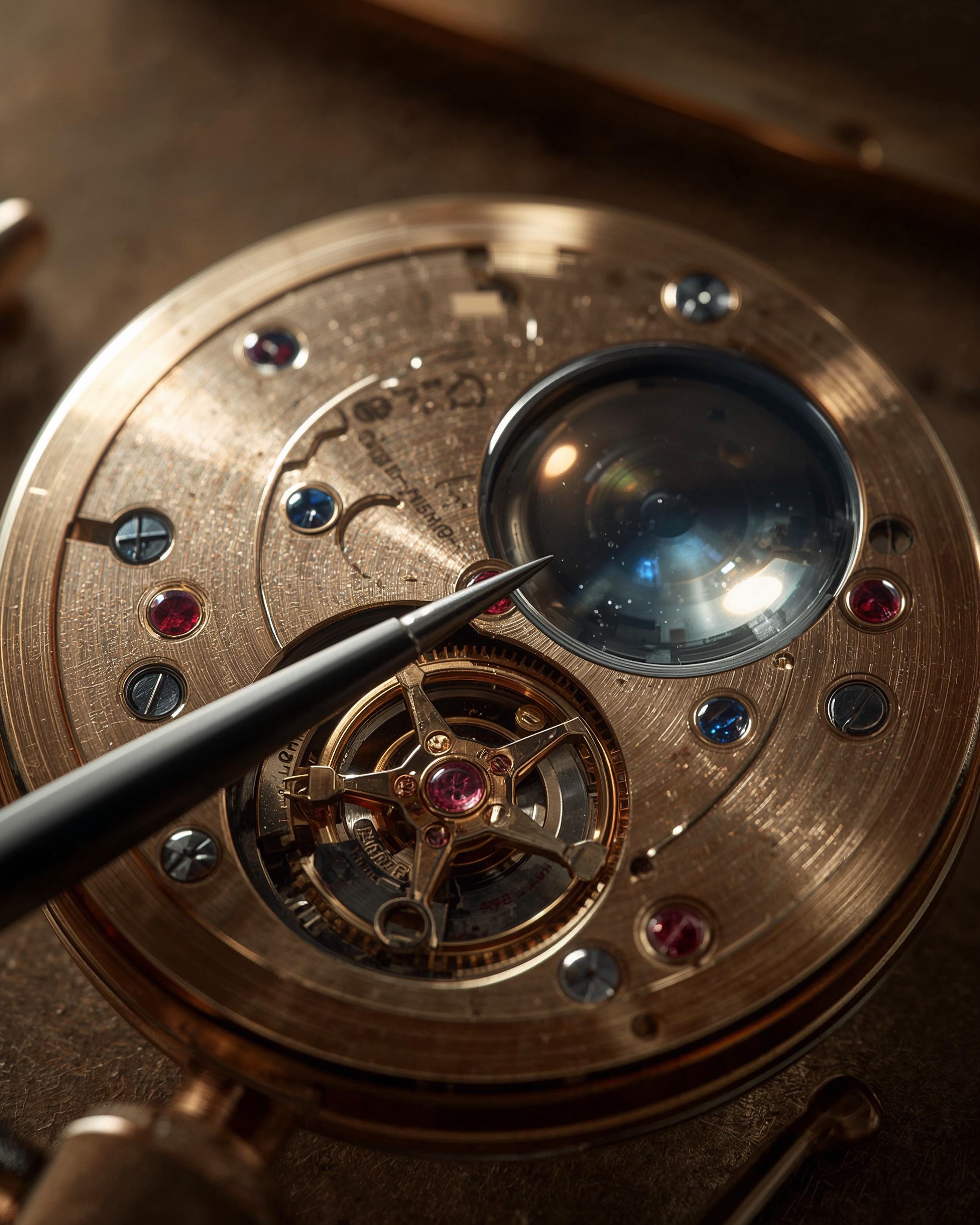 Photorealistic Macro Watch Movement - Tourbillon Wall Art | High-res ...