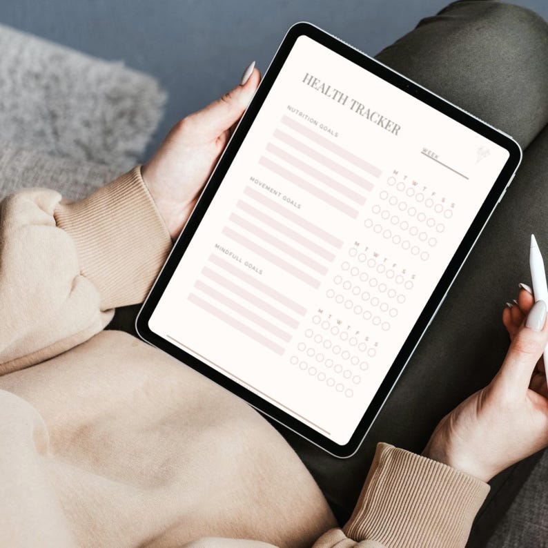 Health Tracker Printable | Wellness Planner Insert | Daily Health Log ...