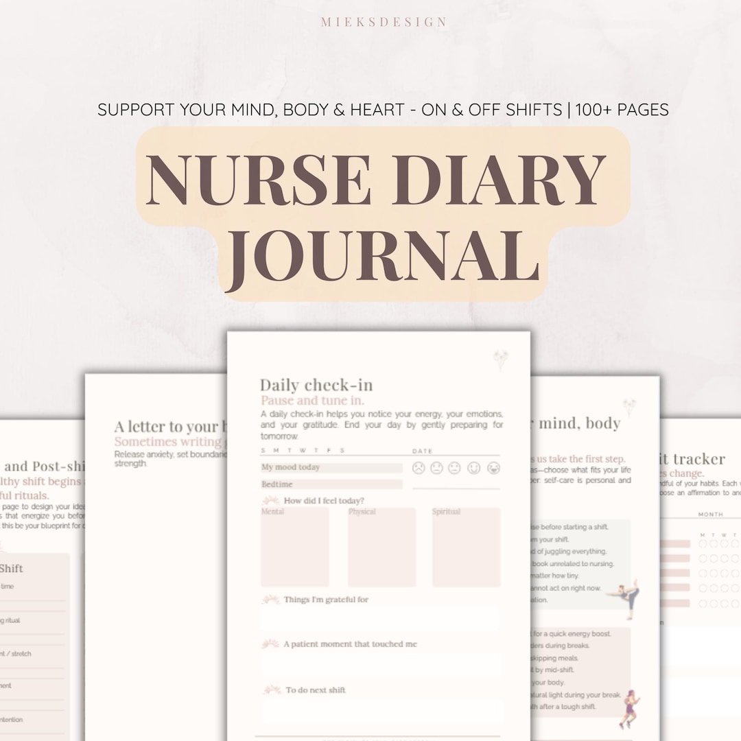 The Ultimate Nurse Diary | Digital Planner for Mindful Nursing ...