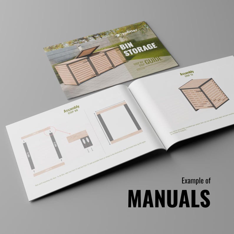 PDF Download - DIY Trash Garbage Bin Cover Box Waste Box Plan 32gal ...