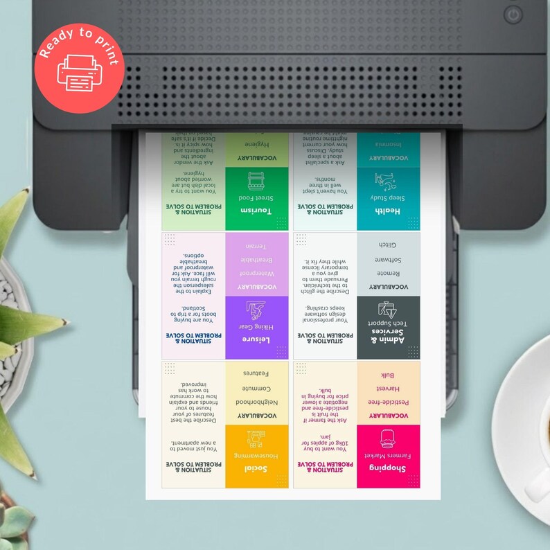 Adult ESL Conversation Cards for Upper Intermediate Students & Teacher ...