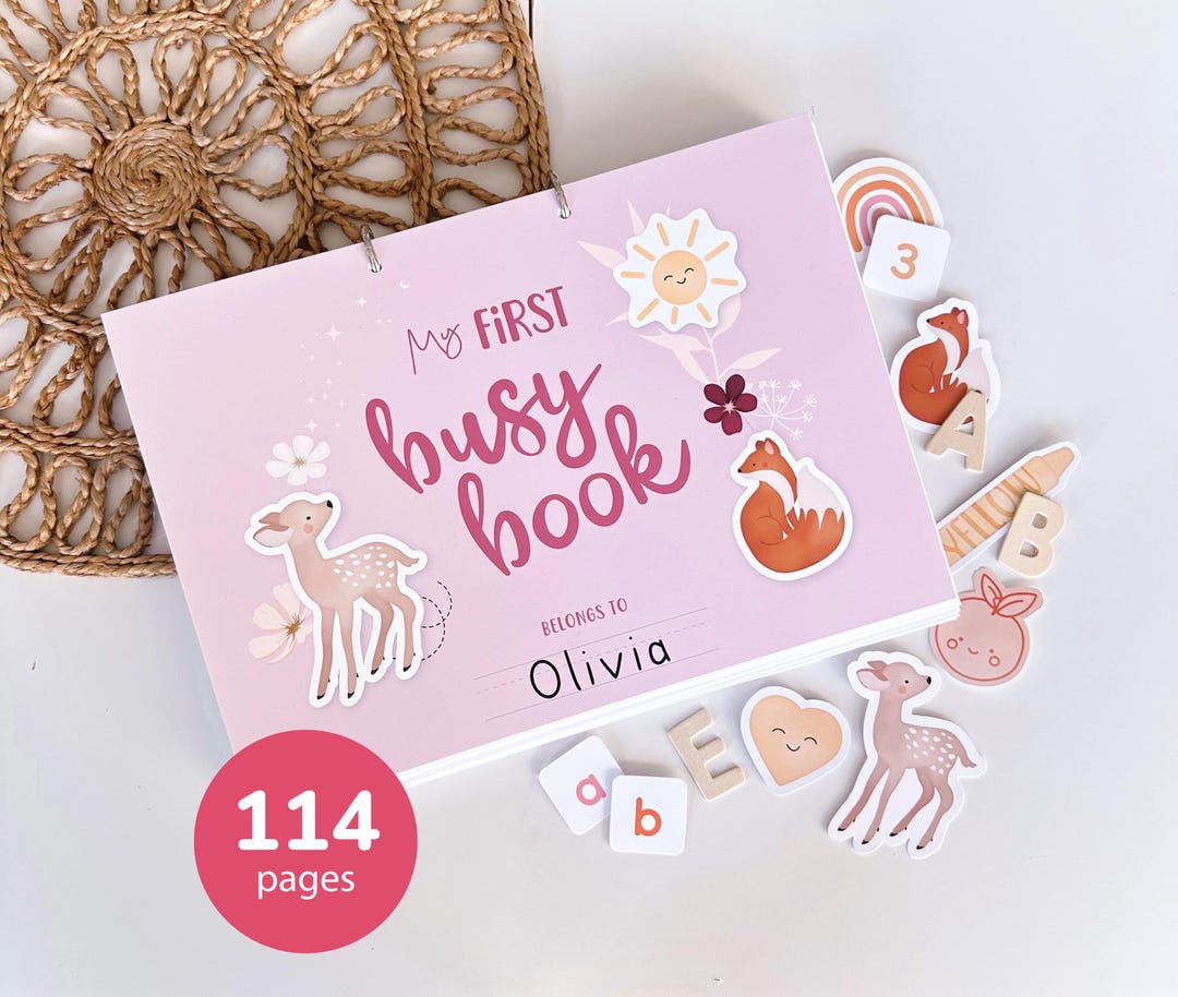Girls' First Busy Book: Toddler Learning Binder for Girls (PDF) - Etsy