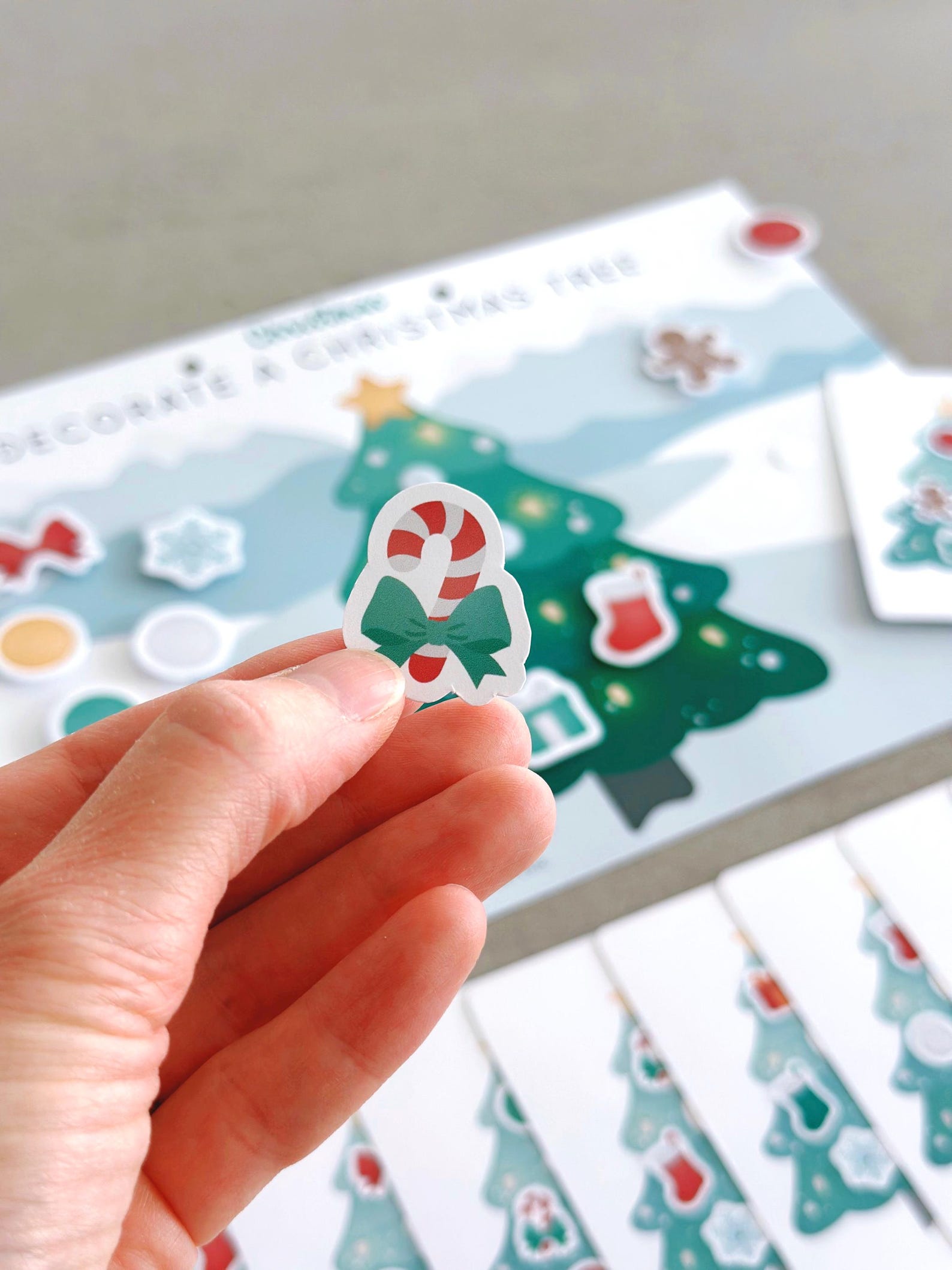 Christmas Tree Decorating Activity: Toddler Busy Book Printable (PDF ...