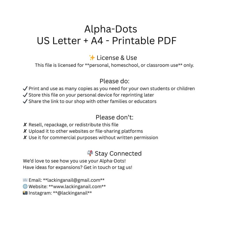 Alpha-dots Vowel Letter Set, Floor Size Printable (PDF) - Etsy