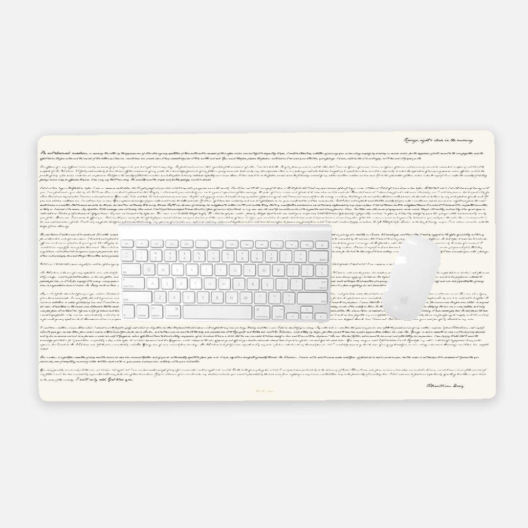 Literary Desk Mat Keyboard Pad Writing Surface Protection Office ...