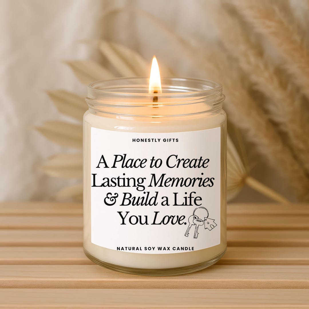 New House Candle, First Time Homeowner, Natural Soy Wax, New Apartment ...