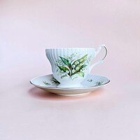 English Crescent Bone China Cup and Saucer Set , Made in England ...