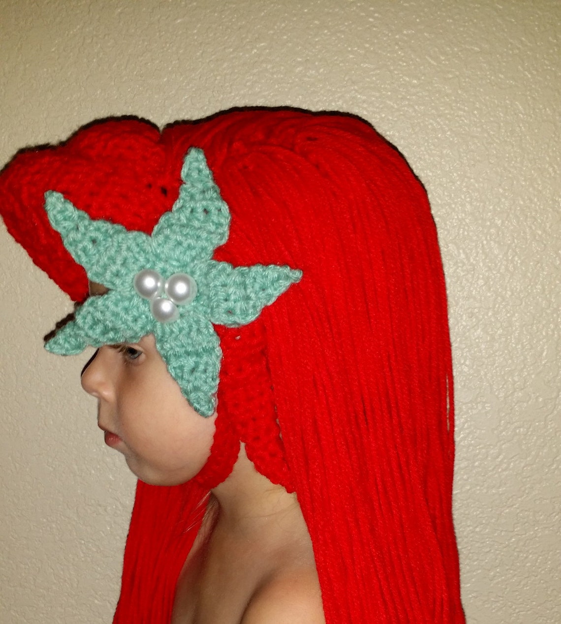 Crocheted Ariel Hat - Etsy