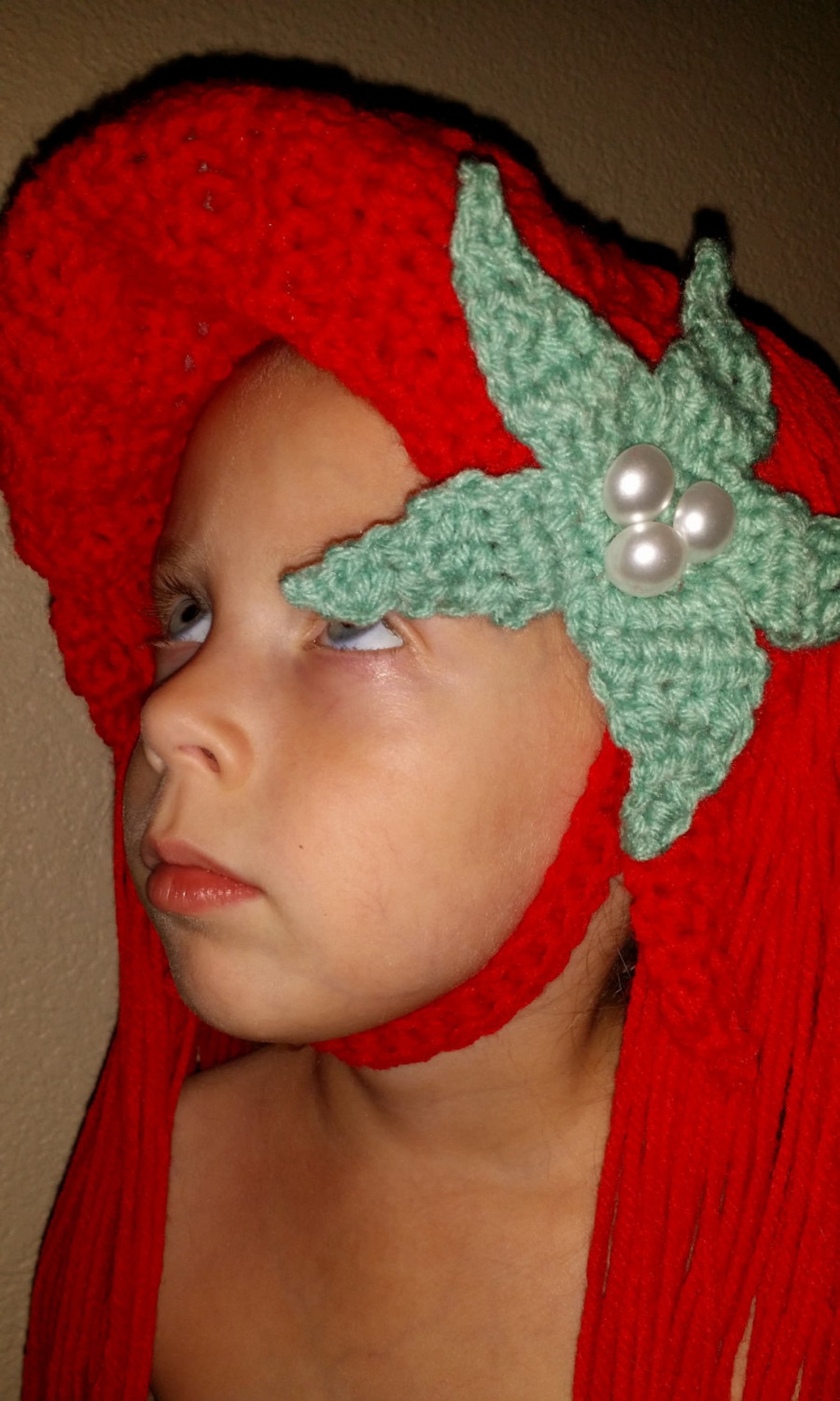 Crocheted Ariel Hat - Etsy